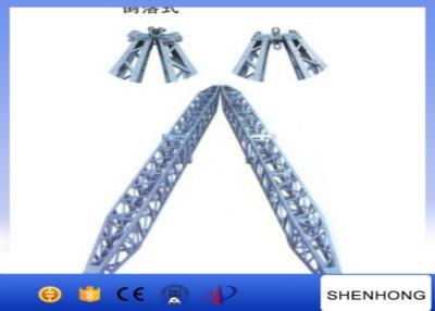 China Aluminum Tower Erection Tools A Shape Lattice Gin Pole 14KN - 65KN Load for sale