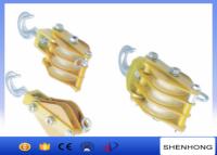 China 10 - 150KN Cable Pulling Pulley Block , Aluminous Alloy And Nylon Sheave Hoisting Tackle for sale