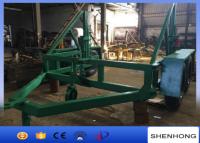 China 10Ton Underground Cable Installation Tools Hydraulic Ccable Drum Trailer / Reel Carrier for sale