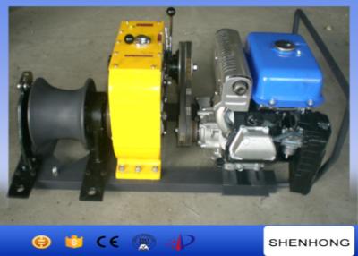 China 80KN YAMAHA Petrol Engine Belt Driven Cable Powered Pulling Winch for sale