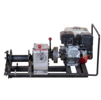 China 10KN 1Ton Cable Pulling Machine With Honda Gasoline Engine Winch Hoist for sale