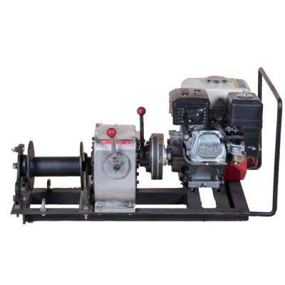 China 10KN 1Ton Cable Pulling Machine With Honda Gasoline Engine Winch Hoist for sale