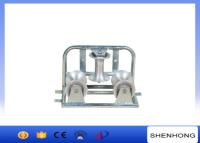 China Triple Corner Ground Cable Pulling Roller With Aluminum Alloy Wheels for sale