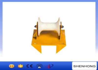China Pithead Bend And Manhole Entry Cable Guide Roller With Nylon Wheel for sale