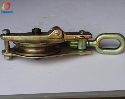 China Hoisting block  Cable Pulling Pulley 3T 30KN / Single Wheel Wire Rope Pulley for sale