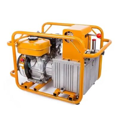China HPG-700 Gasoline Oil High Pressure Petrol Engine Driven 700 Bar Double Acting Hydraulic Pump for sale