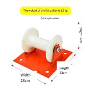 China Flat Plate Nylon Wheel Cable Roller Aluminum Pulling Cable Guide Roller For Electrical Power Industry for sale