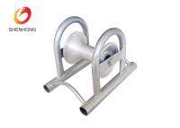China Aluminium Straight Line Cable Rollers Narrow Trench Cable Pulling Pulley for sale