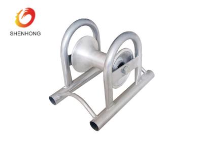 China Aluminium Straight Line Cable Rollers Narrow Trench Cable Pulling Pulley for sale