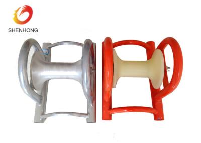 China Straight Line Electrical Cable Pulling Rollers With Aluminum Wheel for sale