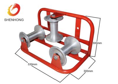 China Spray Painting Surface Corner Cable Roller For Underground Cable Laying for sale