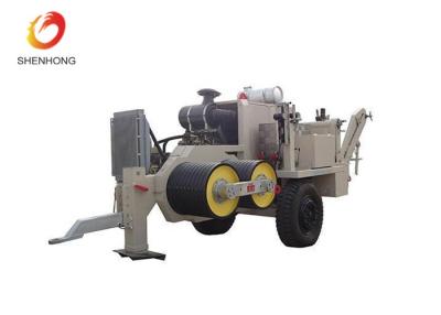China Durable Wire Rope Tensioner Puller Machine , Hydraulic Cable Tensioner 22T for sale