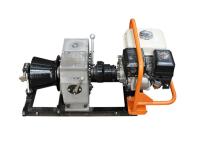 China 3 Ton Diesel Engine Single Drum Capstan Cable Pulling Winch for sale