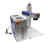 China Stainless Steel Fiber Laser Marking Machine Raycus Max JPT Rotary Axis 20W-100W for sale