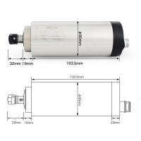 China 1.5KW Air Cooling CNC Spindle Motor ER16 Collet 400Hz For Wood Engraving for sale