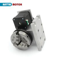 China 4th A Rotary Axis CNC Lathe Tailstock K11-65mm K12-65mm With 3 4 Jaws Chuck for sale