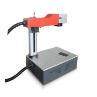 China Mini Optical Fiber Laser Marking Machine For Plastic Metal Engraving 20W 30W for sale