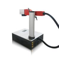 China Mini Optical Fiber Laser Marking Machine For Plastic Metal Engraving 20W 30W for sale