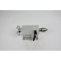 China CNC A Rotary 4th Axis MT2 Tailstock 65mm K12-100mm 4 Jaw Chuck Dividing Head for sale