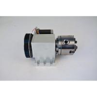 China CNC A Rotary 4th Axis MT2 Tailstock 65mm K12-100mm 4 Jaw Chuck Dividing Head for sale