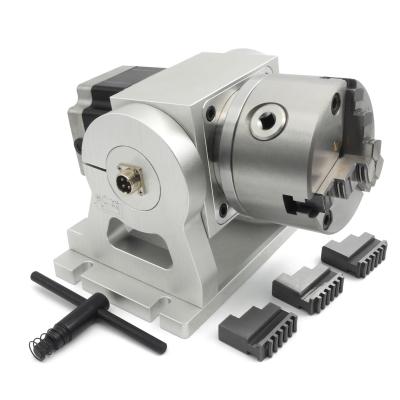 China Laser Marking CNC Rotary Indexing Dividing Head With Nema 34 Stepper Motor for sale