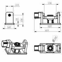 China CNC Rotary 4th A Axis C Axis Dividing Index Head Harmonic Gearbox Ratio 10:1 for sale