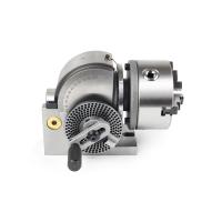 China BS0 CNC Rotary Axis Tailstock Adjustable Headstock 125mm 3 Jaw Chuck for sale