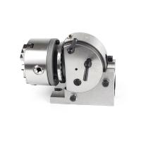 China BS0 CNC Rotary Axis Tailstock Adjustable Headstock 125mm 3 Jaw Chuck for sale
