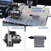China 4 Axis USB MACH3 6040 CNC Router Milling Machine Square Guide Rail Version 2.2KW for sale