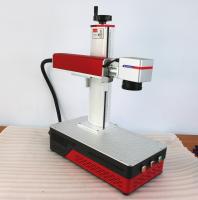 China Fiber Laser Marking Machine Desktop MAX Raycus JPT 20W 30W 50W With Rotary Axis for sale