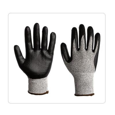 China HPPE Knit High Dexterity Cut Resistant Safety Gloves For Transportation And Construction for sale