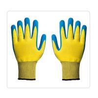 China Gardening HPPE Mechanix Cut Resistant Gloves With Blue Nitrile Dipping On Palm for sale