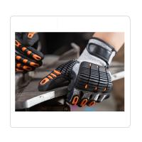 China ANSI Cut Level 4 Grey HPPE Liner Construction Impact Protection Gloves for sale