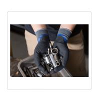China Automotive And Machinery13 Gauge Nylon Men Heavy Duty Nitrile Palm Coated Gloves for sale