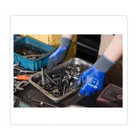 China Automotive And Machinery13 Gauge Nylon Men Heavy Duty Nitrile Palm Coated Gloves for sale
