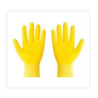 China 13 Gauge Yellow Thin Medium Children's Outdoor Play Use Latex Coated Work Gloves for sale