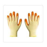 China Rubber Polyester Liner 10 Gauge Thick Polyester Industrial Work Gloves for sale