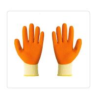 China Rubber Polyester Liner 10 Gauge Thick Polyester Industrial Work Gloves for sale