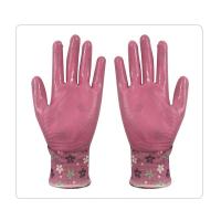 China Abrasion Seamless Polyester Liner Nitrile Gloves for sale