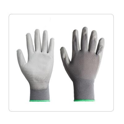 China Laboratory Polyester Knit Big Size 13 Gauge PU Palm Coated Gloves for sale