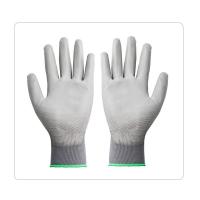 China Laboratory Polyester Knit Big Size 13 Gauge PU Palm Coated Gloves for sale