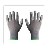 China Laboratory Polyester Knit Big Size 13 Gauge PU Palm Coated Gloves for sale