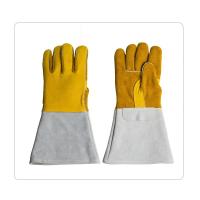 China Metal Smelting Excellent Grip Cowhide Welding Work Gloves for sale