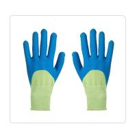 China Rubber Grip Seamless Polyester Liner 13 Gauge  Industrial Latex Work Gloves for sale