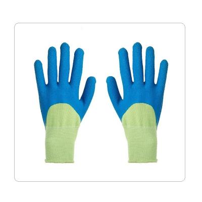 China Rubber Grip Seamless Polyester Liner 13 Gauge  Industrial Latex Work Gloves for sale