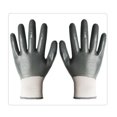 China 13 Gauge Soft Polyester Nitrile Work Gloves For Glass Work for sale