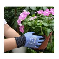 China 13 Gauge Polyester Knit Household And Planting Flower Latex Gloves for sale
