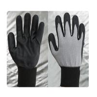 China Precision Machinery Foam Palm Coating Nylon 15 Gauge Hand Safety Gloves for sale