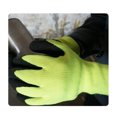 China Men Outdoor Use 7 Gauge Acrylic Liner Foam Latex Gloves For Cold Weather for sale
