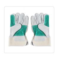 China Horse Riding Cow Split Leather Gloves for sale